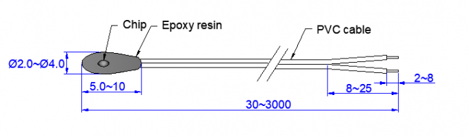 Insulated Wire Ntc Thermistor 4500k Functional And Versatile