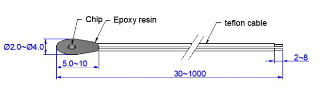 Insulated Wire Ntc Thermistor 4500k Functional And Versatile